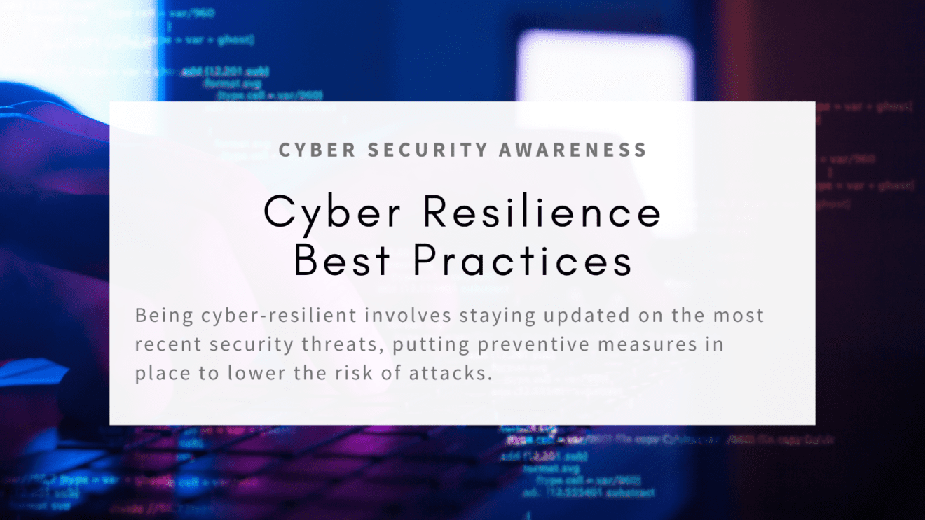 Cyber Resilience Best Practices - Computer Repair Tullahoma TN